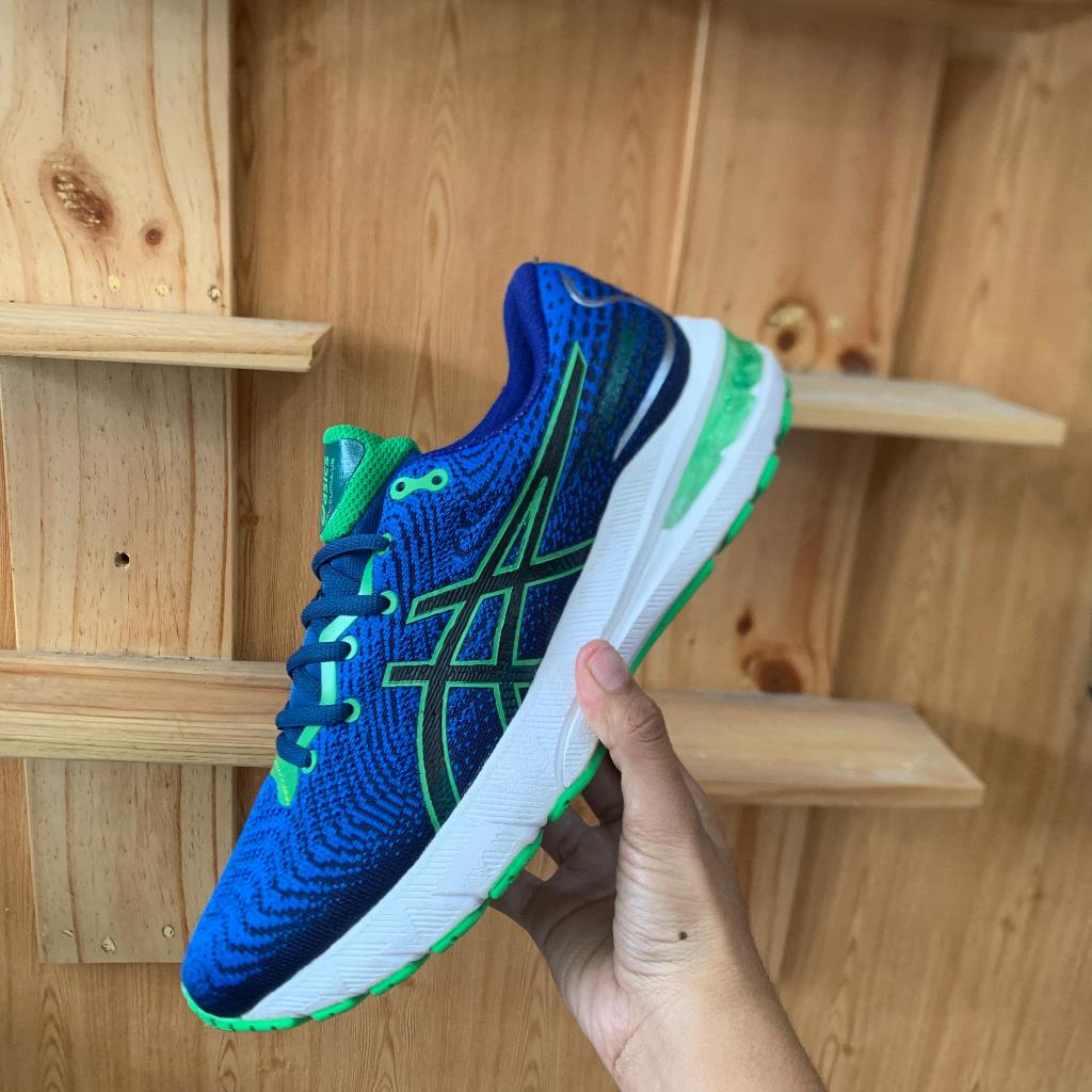 Jual SEPATU OLAHRAGA ASICS GEL CUMULUS ROYAL BLUE GREEN SOL WHITE ...