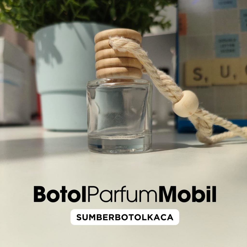 Jual Botol Parfum Mobil Kaca 10ml Tutup Kayu / Car Perfume Diffuser ...