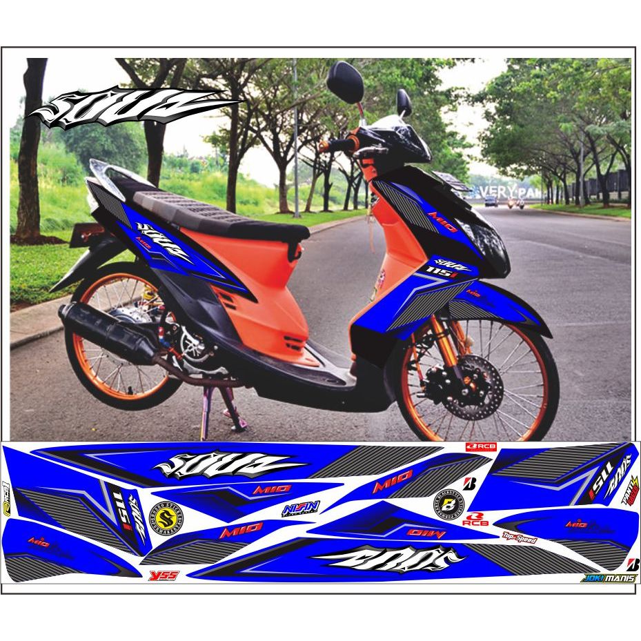 Jual POLET TEMPELAN STRIPING THAILOOK MIO SOUL OLD STICKER ALL MIO SOUL ...