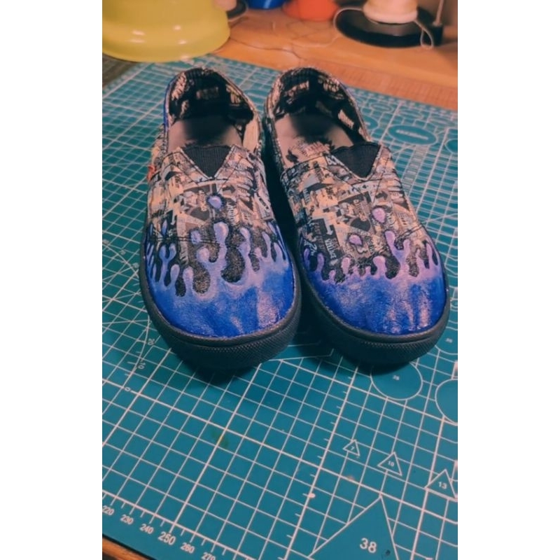 Jual custom sepatu lukis kanvas atau kain ( A) | Shopee Indonesia