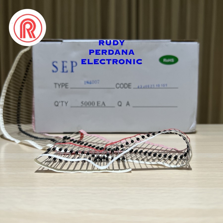 Jual DIODA DIODE RECTIFIER 1N4007 1N 4007 IN4007 IN 4007 1A 1000V ROLL ...