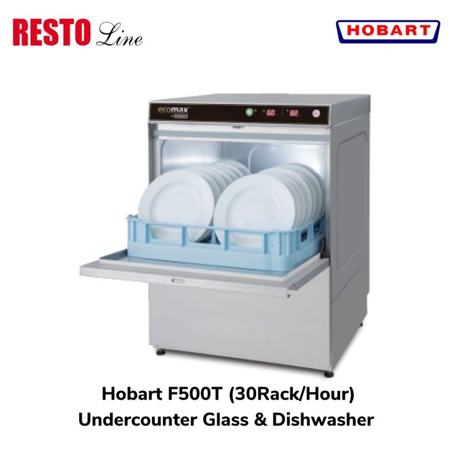 Jual Hobart F500T - Undercounter Glass & Dishwasher 30 Rack / Hour ...