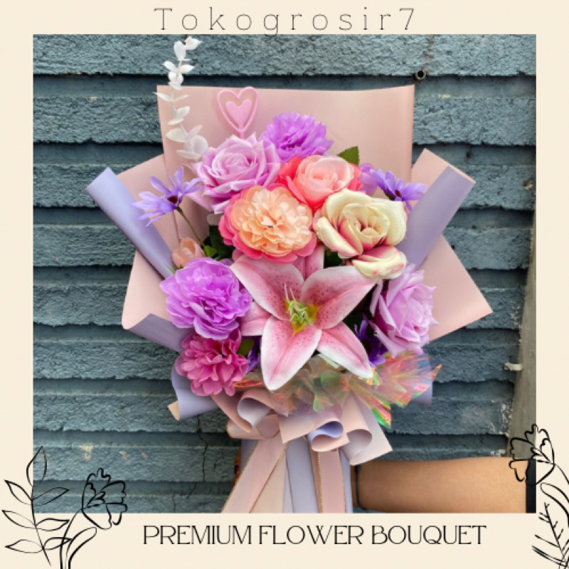 Jual PREMIUM FLOWER BOUQUET BUKET BUNGA PERNIKAHAN / BUKET WISUDA ...