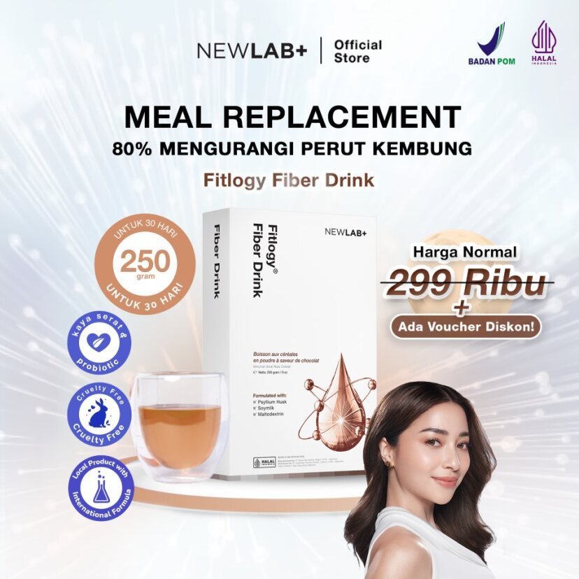 Jual NEWLAB+ New Lab Fiber Drink Choco | Meal Replacement | Susu Diet ...
