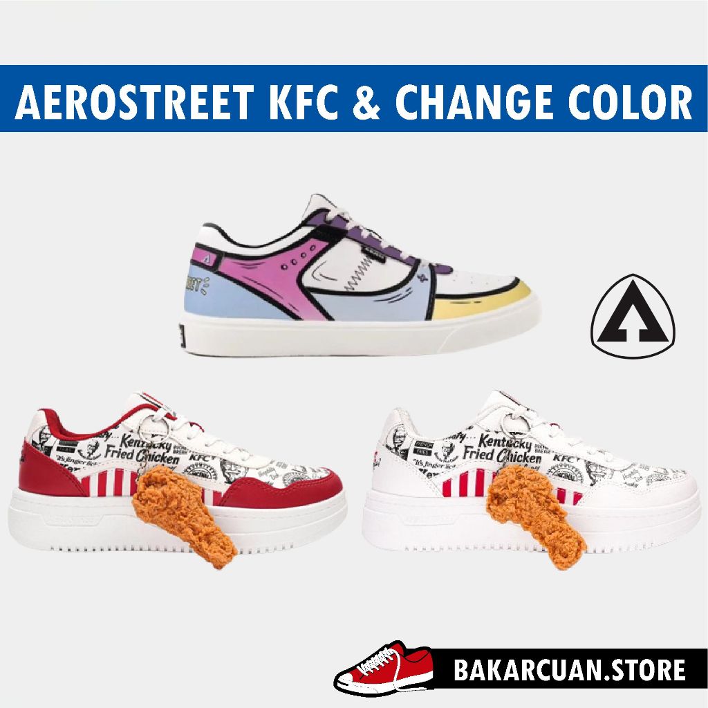 Jual Aerostreet x KFC Merah / Putih / Aerostreet KFC Merah / Putih ...