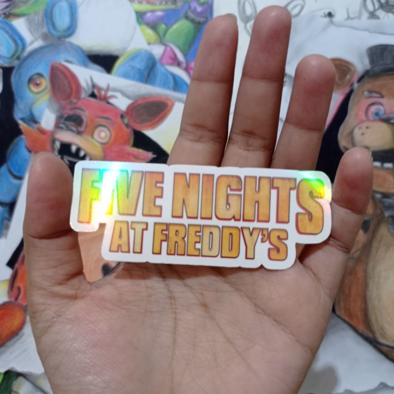Jual Sticker Hologram FNaF Movie Logo | Five Nights at Freddy's Movie ...