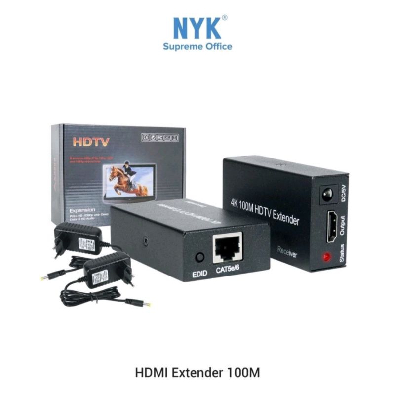 Jual HDMI EXTENDER LAN NYK UP TO 100 METER | Shopee Indonesia