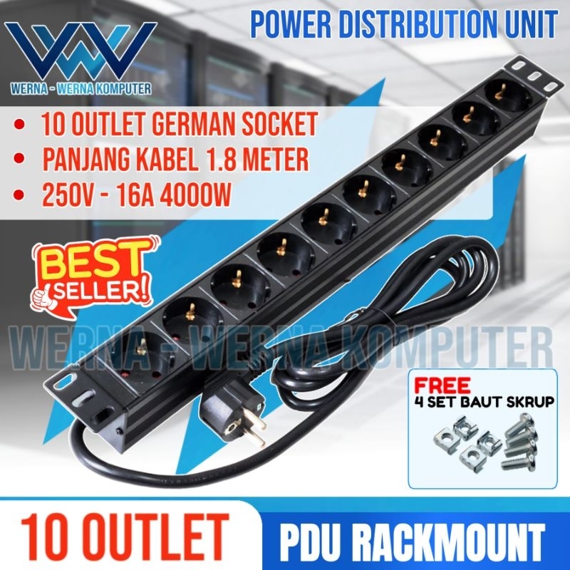 Jual Power Distribution Unit PDU Rackmount Server 8 Outlet 16A 4000W ...