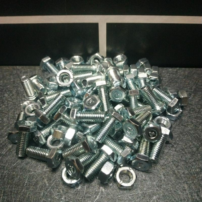 Jual BAUT+MUR 6x15 (1 set) | Shopee Indonesia