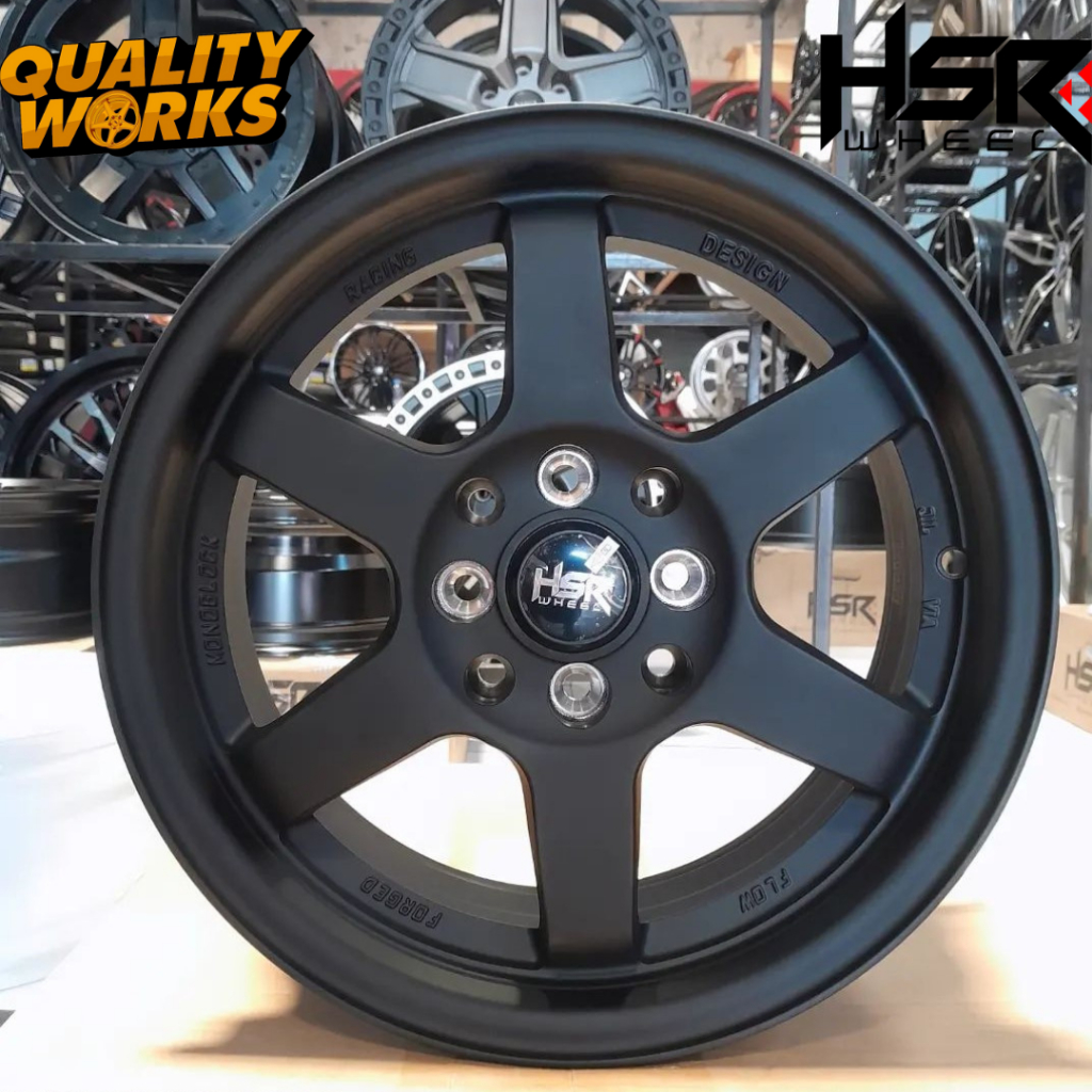 Jual Velg racing Honda Jazz ring 15 palang 6 model te37 HSR TOKYO R15 lubang 4x100 Matte Gun ...