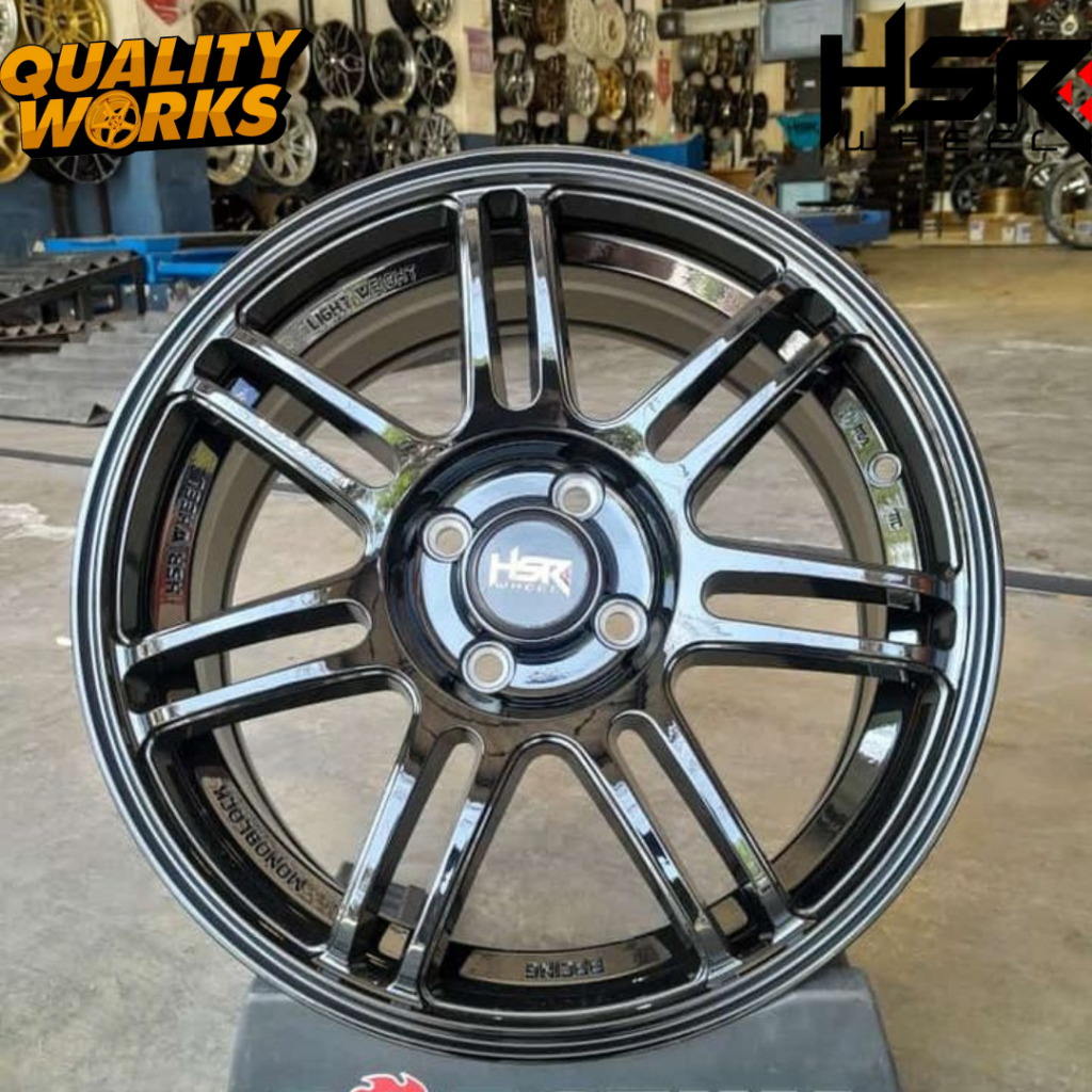Jual Velg racing Freed ring 16 model JDM pelek mobil HSR BOON R16 lubang 4 Glossy Black - City ...