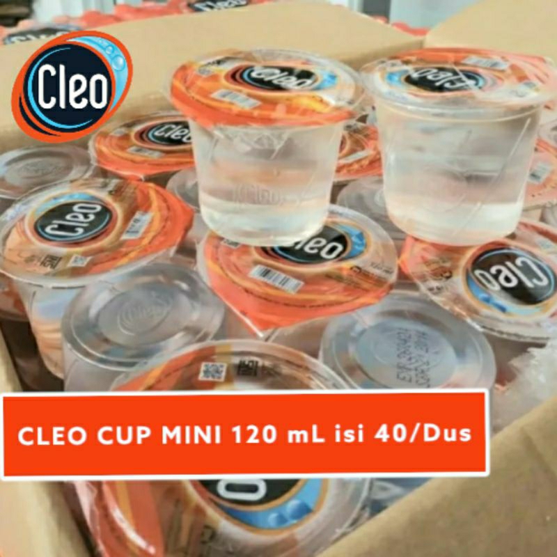 Jual Depo CLEO Cup Mini 120ml Air Mineral 1 Dus isi 40 Gelas Kecil ...