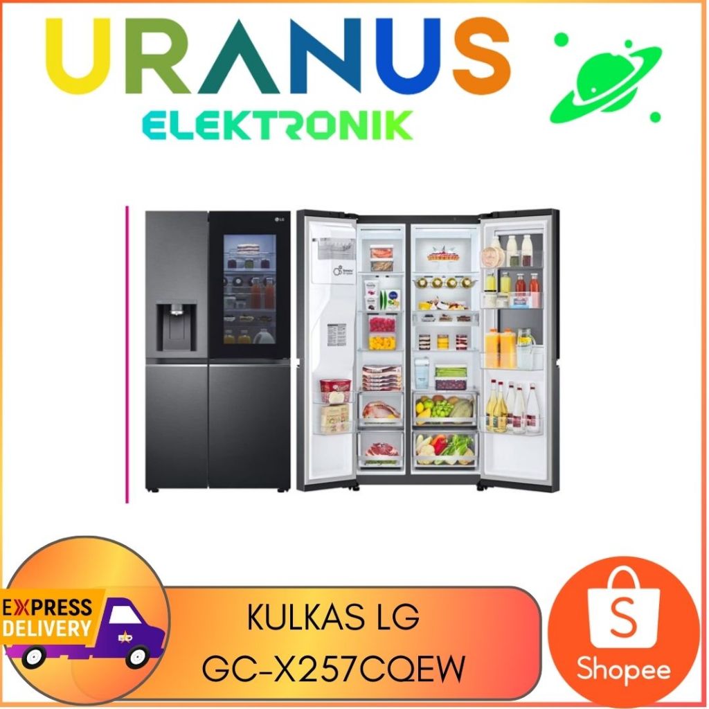 Jual LG GC-X257CQEW KULKAS LG SIDE BY SIDE SEAMLESS INSTAVIEW DOOR-IN-DOOR | Shopee Indonesia