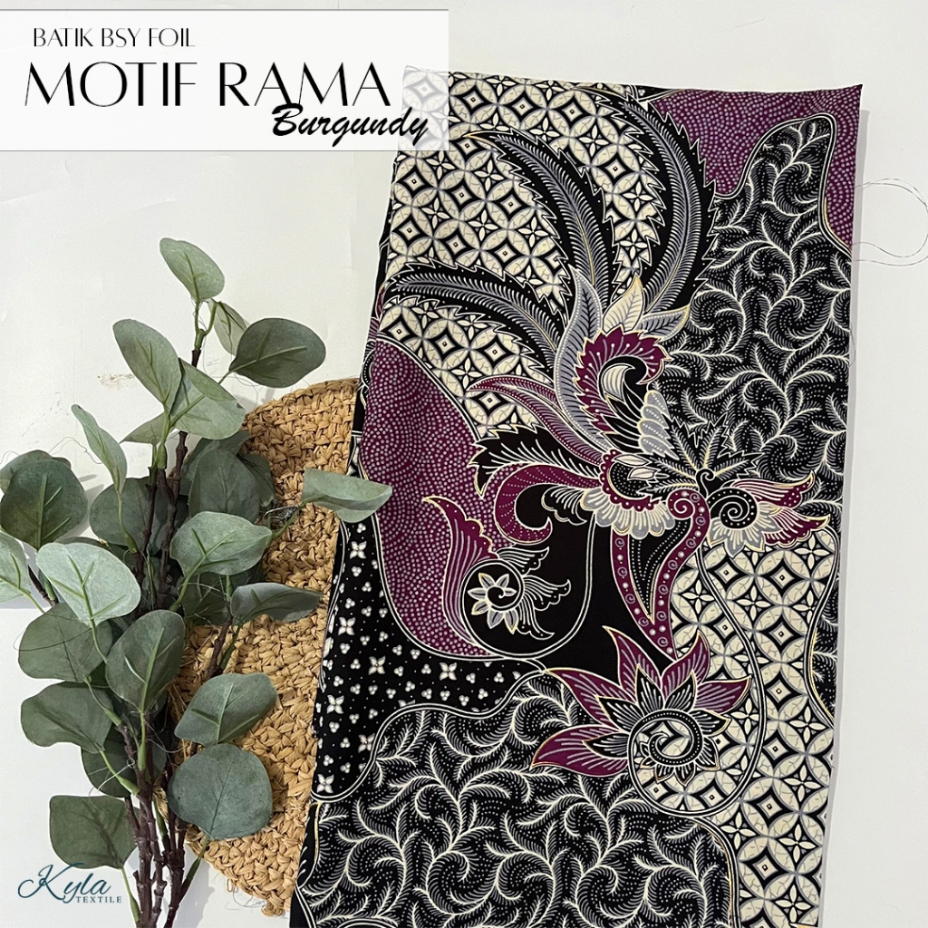 Jual 1/2 METER KAIN BATIK BSY FOIL HALUS BAHAN ROK KEBAYA&SERAGAMAN ...