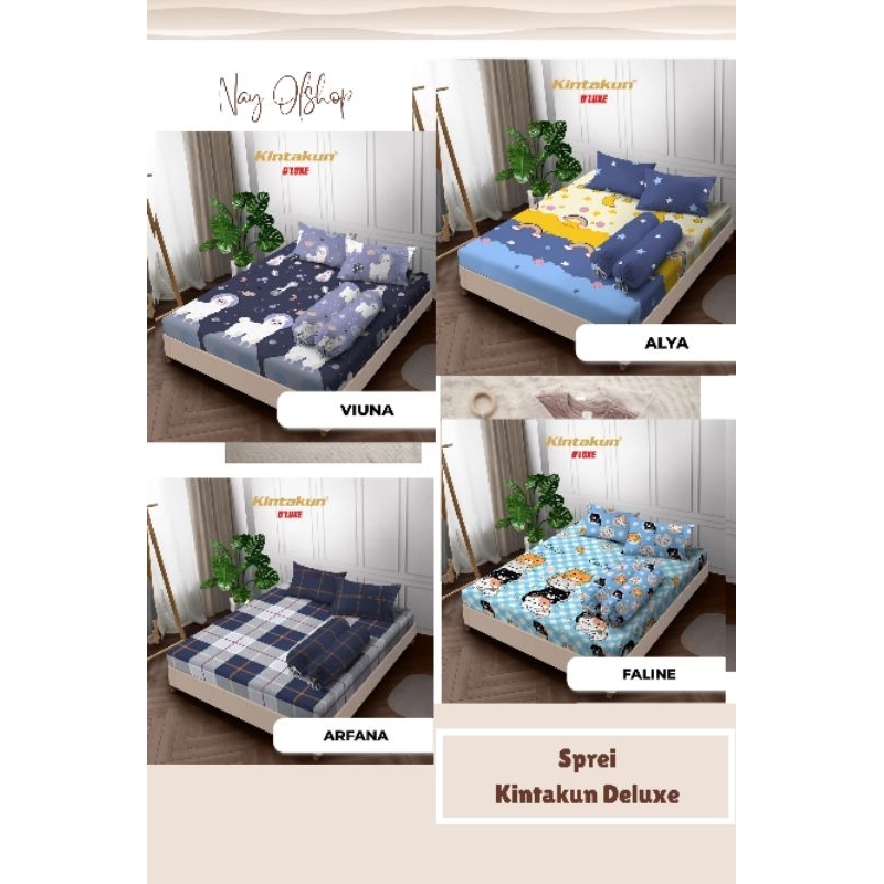 Jual Sprei Kintakun Deluxe Ukuran 160x200 / 180x200 Viuna / Alya ...