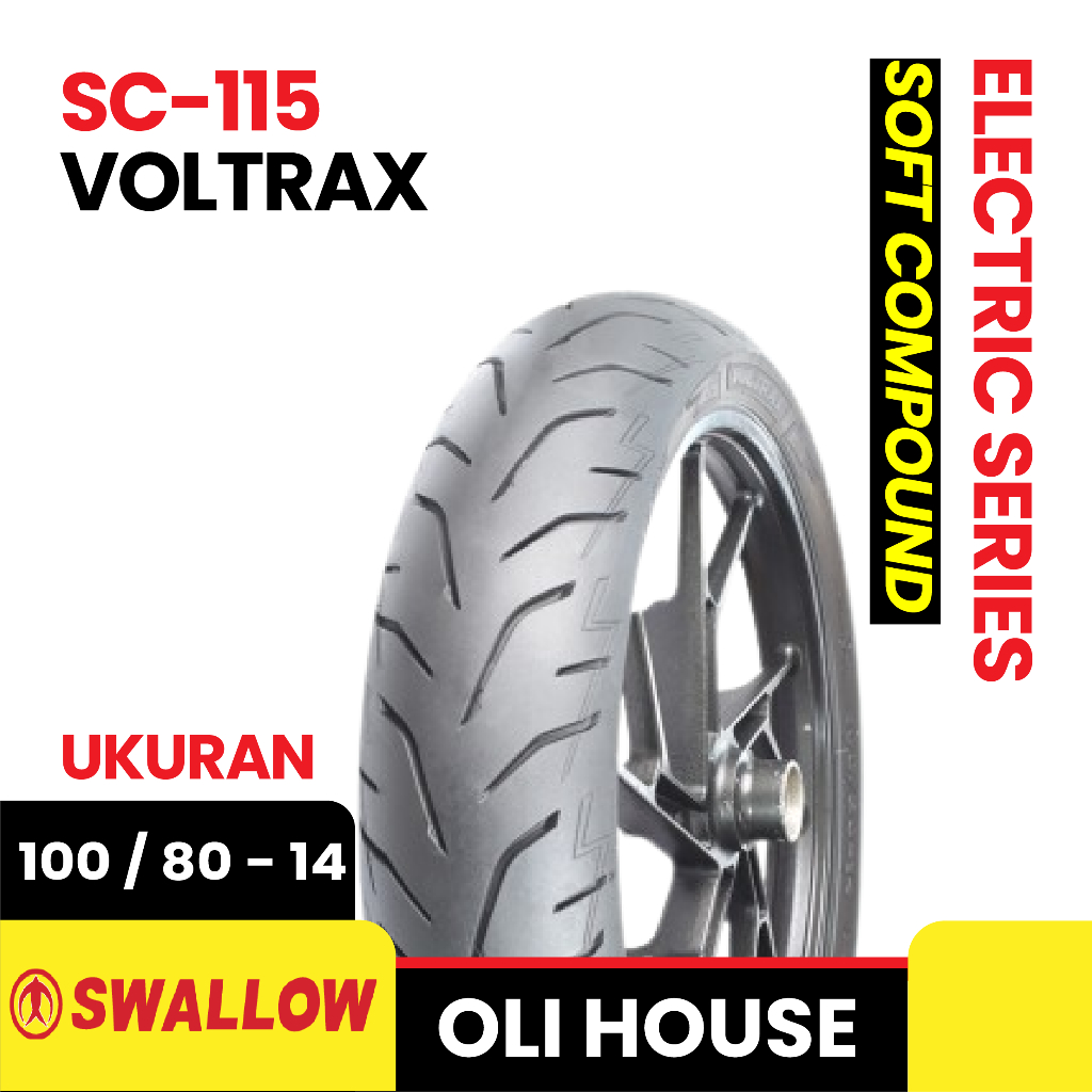 Jual Ban Motor Swallow SC-115 Voltrax Ukuran 100/80 Ring 14 Tubeless ...