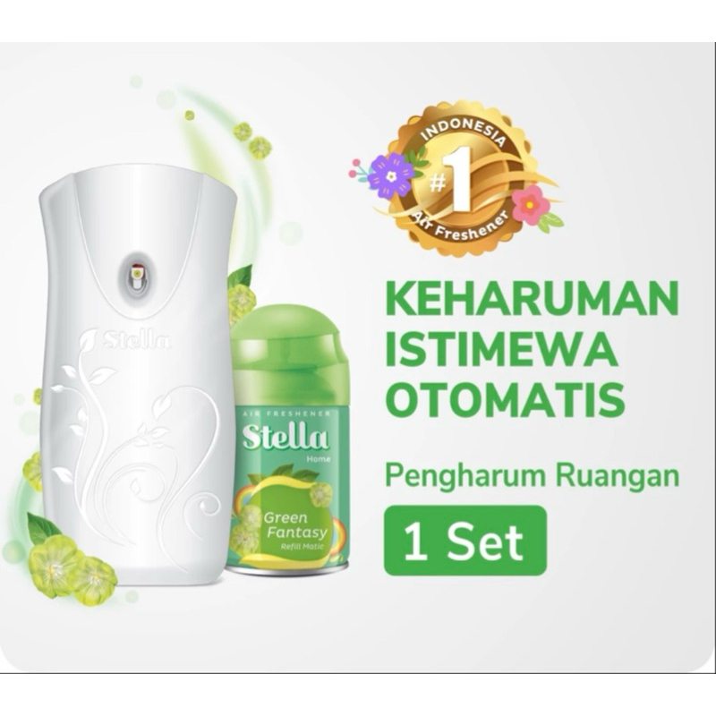 Jual Stella matic box set -pengharum ruangan otomatis/atella electric ...