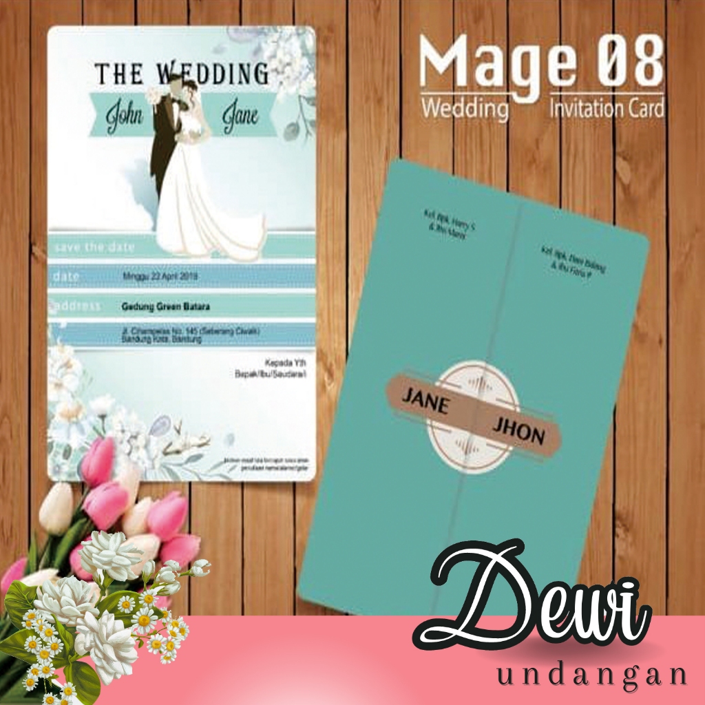 Jual Blangko Undangan Nikah atau Kertas Undangan Pernikahan Mage 08 ...