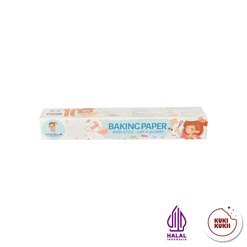 Jual Baking paper NICOLE 10m x 300mm | Kertas Baking NICOLE 10 m x 300 ...