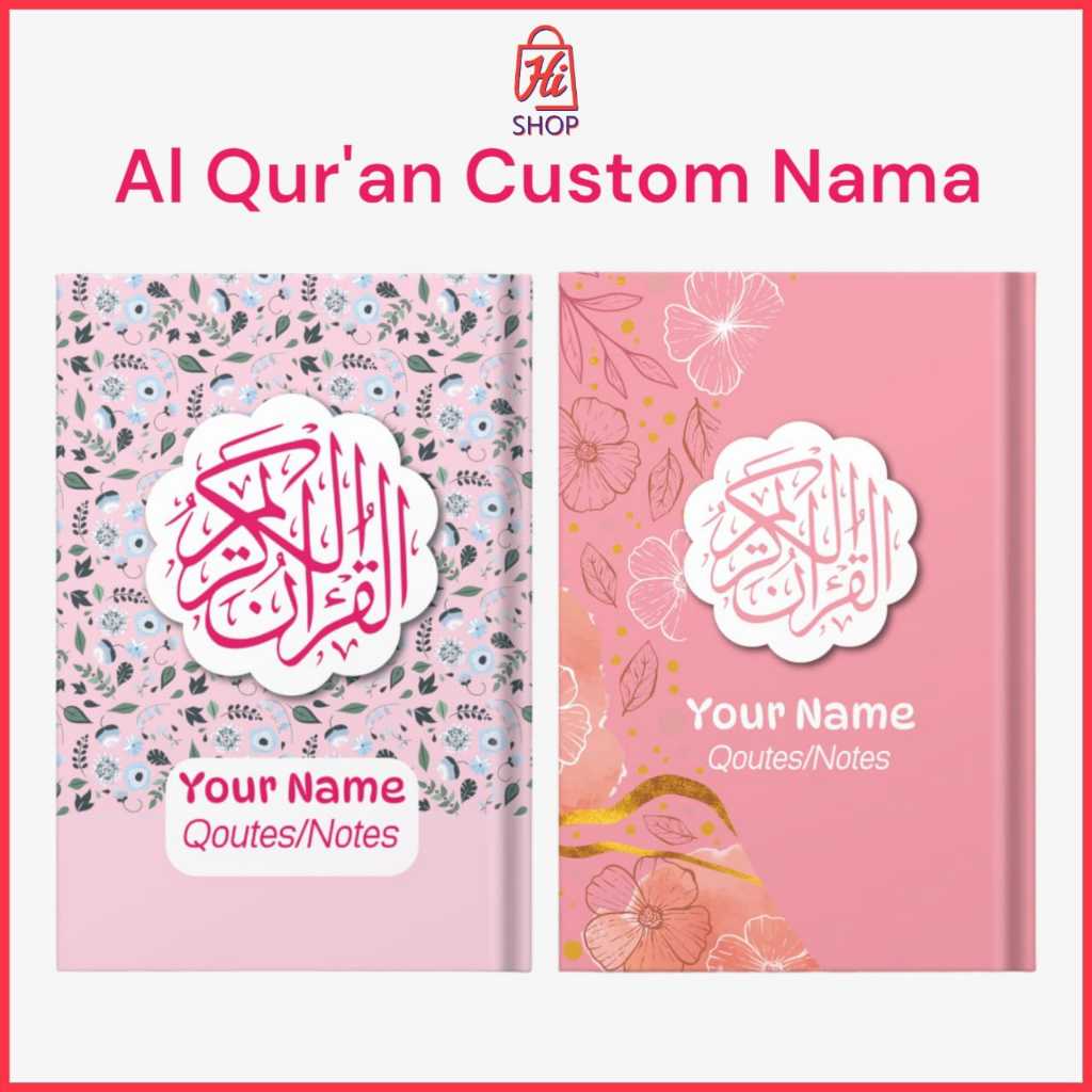 Jual (Free Tulis Nama di Cover) Al Quran Custom Nama A5 A6 Terjemahan ...