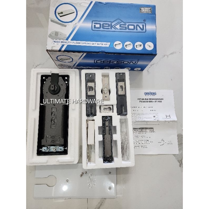 Jual Paket Komplit Set Floor Hinge Dekkson FH 8400 plus Patch Fitting Dekkson Komplit Set (PT 10 ...