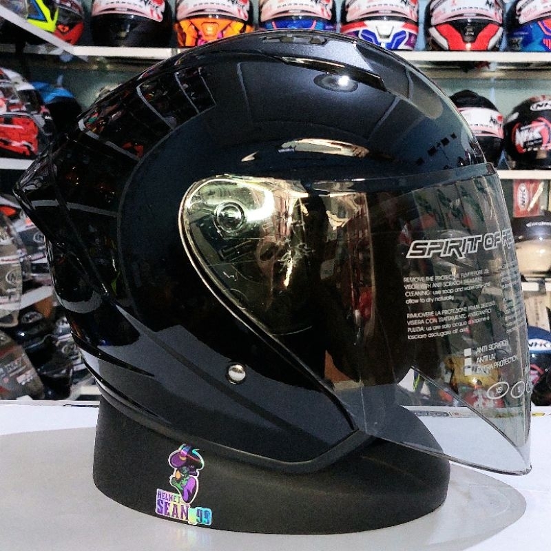 Jual HELM GM G1 SOLID ALL WARNA VISOR LIGHT SMOKE HALF FACE ORIGINAL ...