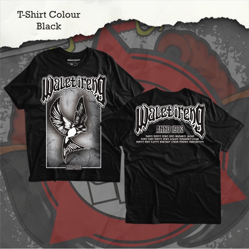 Jual Kaos PSHW Winongo Walet Ireng Anno 1903 T-Shirt Atasan Pria Wanita ...
