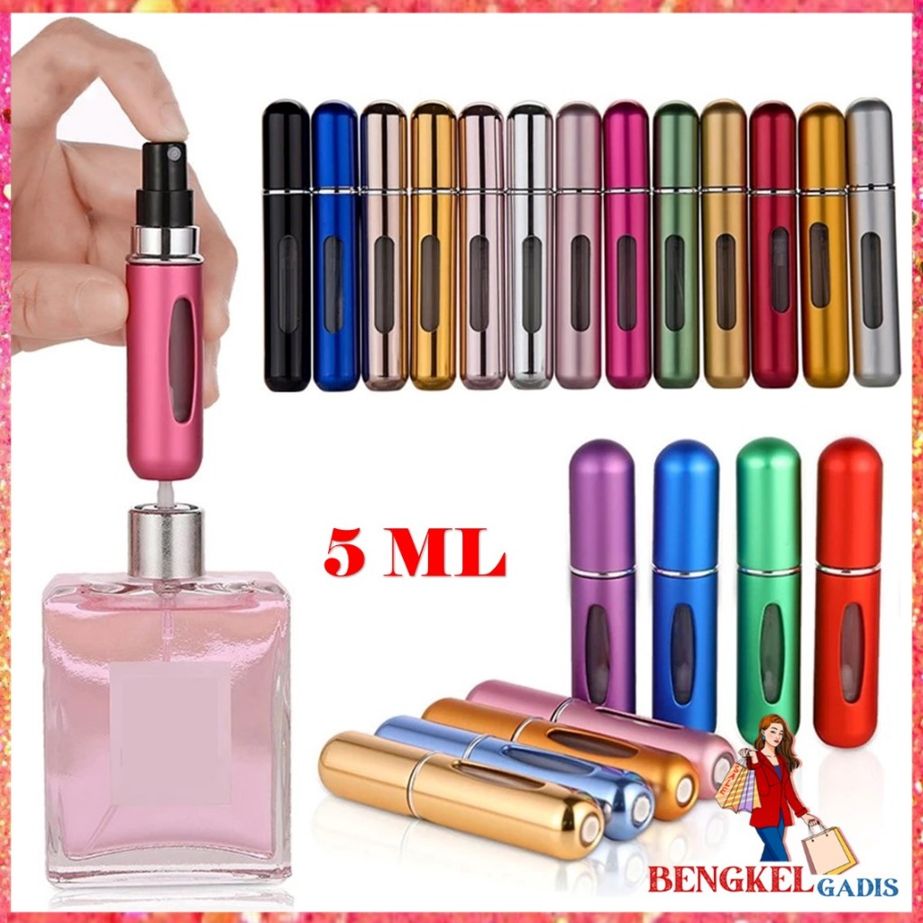 Jual BG Botol Parfum Refill Mini Portable 5Ml Bottle Spray Aluminium ...