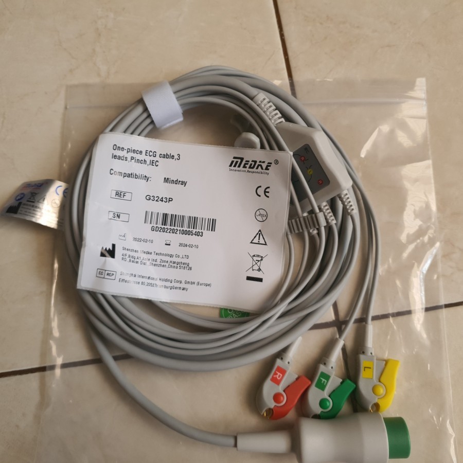 Jual Kabel EKG/ECG Mindray 3lead G3243P | Shopee Indonesia