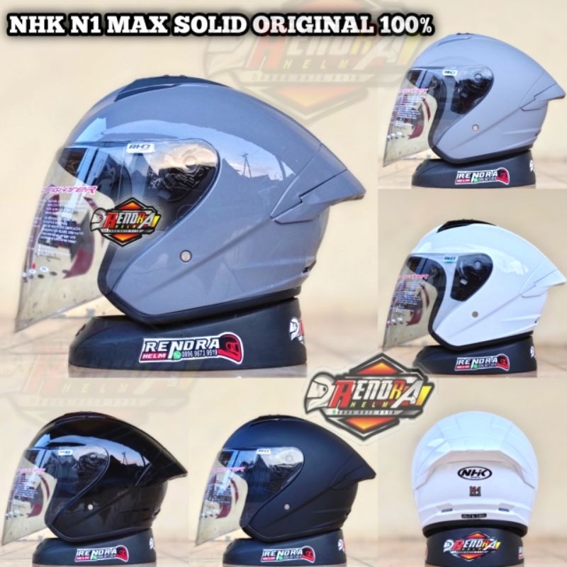 Jual Helm NHK N 1 MAX SOLID ORIGINAL 100% | Shopee Indonesia