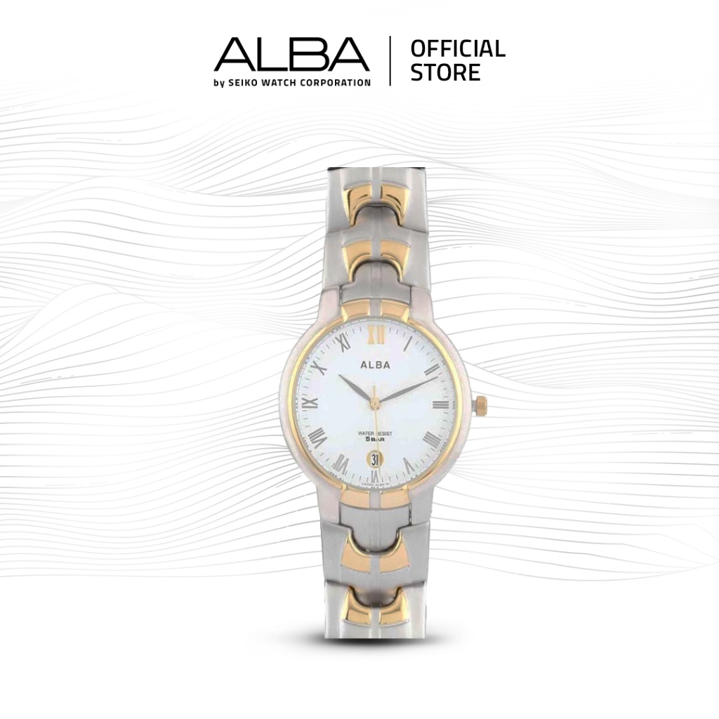 Jual ALBA Jam Tangan Pria AXDN50 Quartz Stainless Steel | Shopee Indonesia