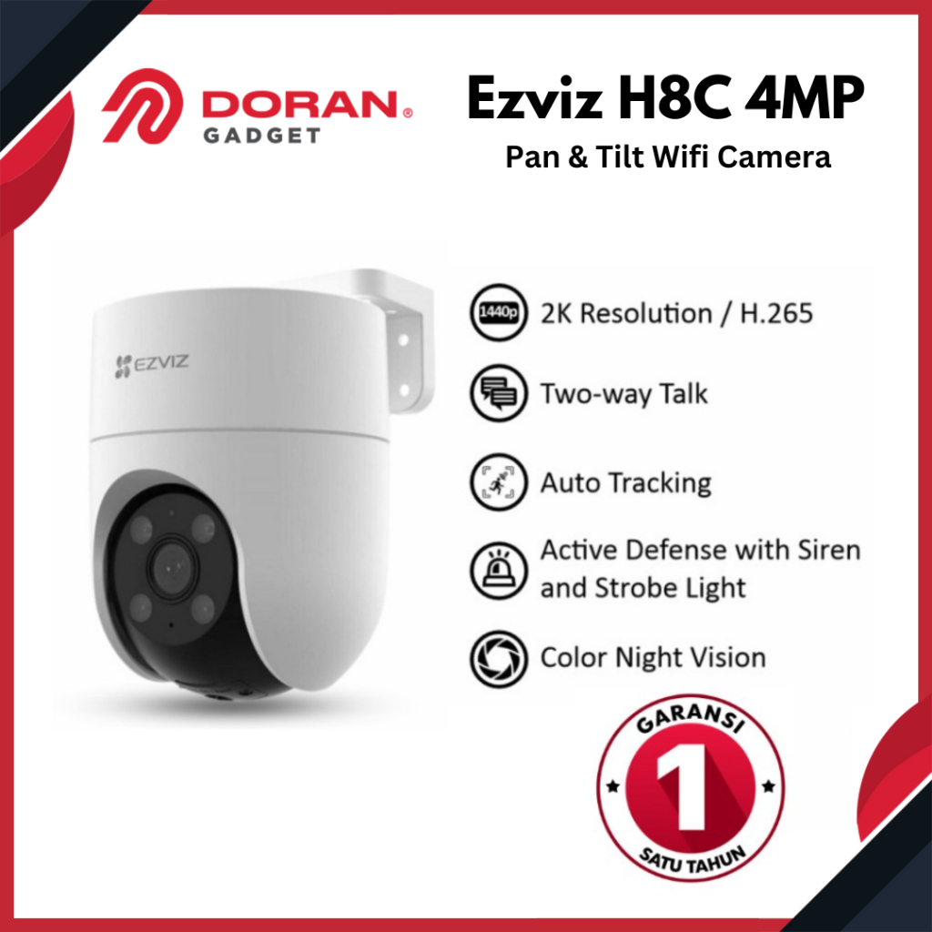 Jual Ezviz H8c 2MP 4MP 2K+ Outdoor CCTV Auto Tracking colour night ...