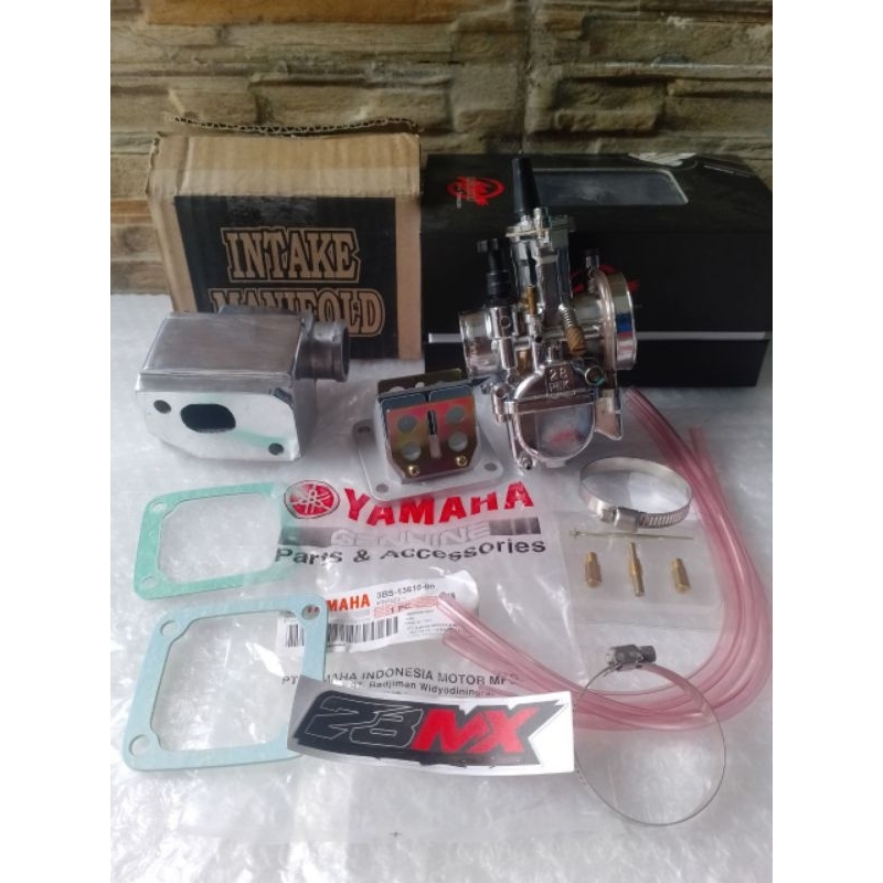 Jual Manifol intek kodok vespa 2t , membran rxz karburator pwk keihin 28 setu set tinggal rakit ...