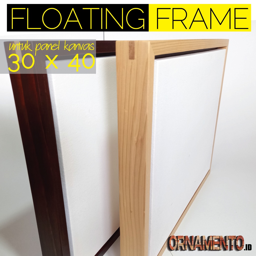 Jual Floating Frame / bingkai lukisan melayang ukuran 30x40cm | Shopee ...