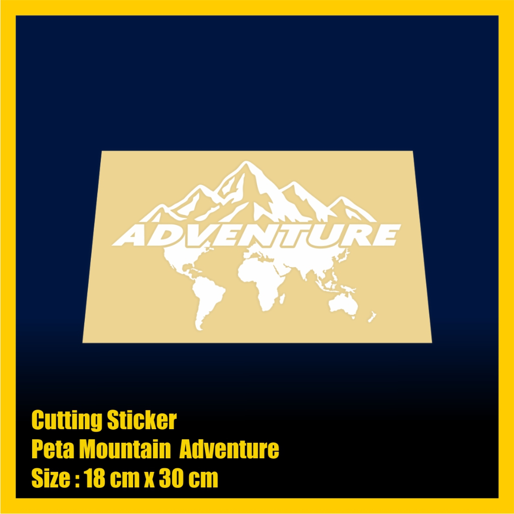 Jual Stiker Cutting Peta Adventure Mountain / Explorer | Shopee Indonesia
