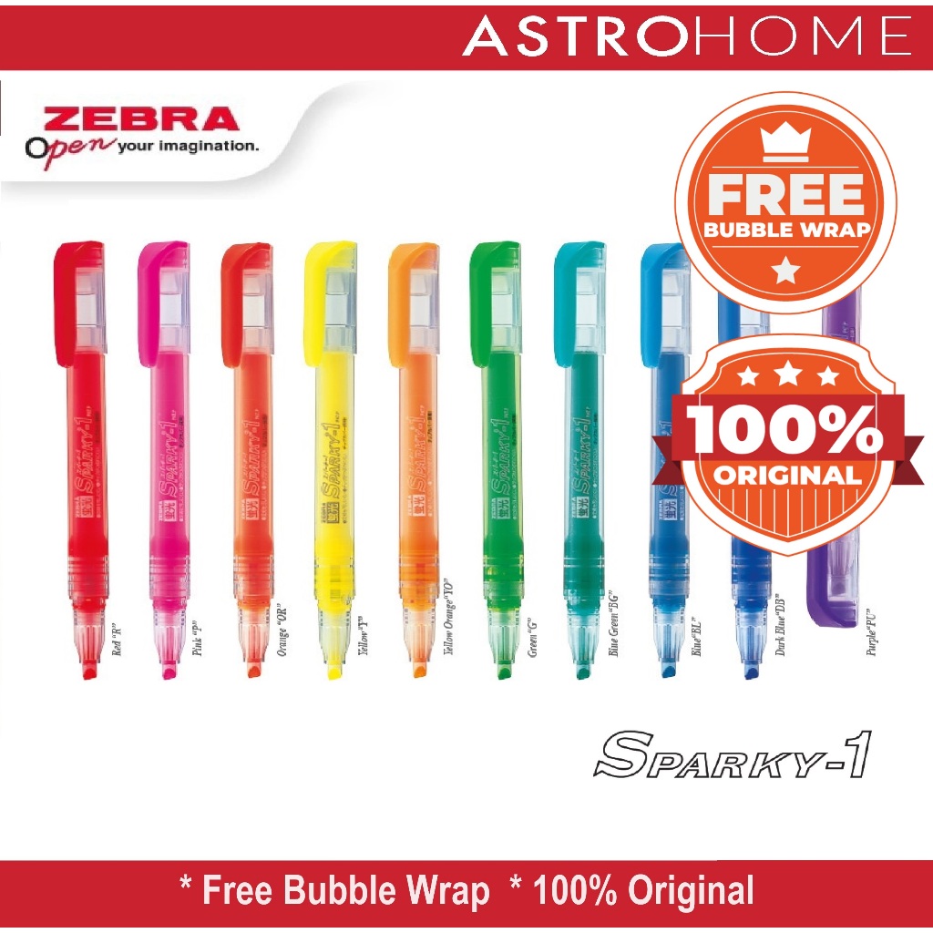 Jual Pulpen Ballpoint Spidol Penanda Warna Highlighter Marker Pen Zebra ...