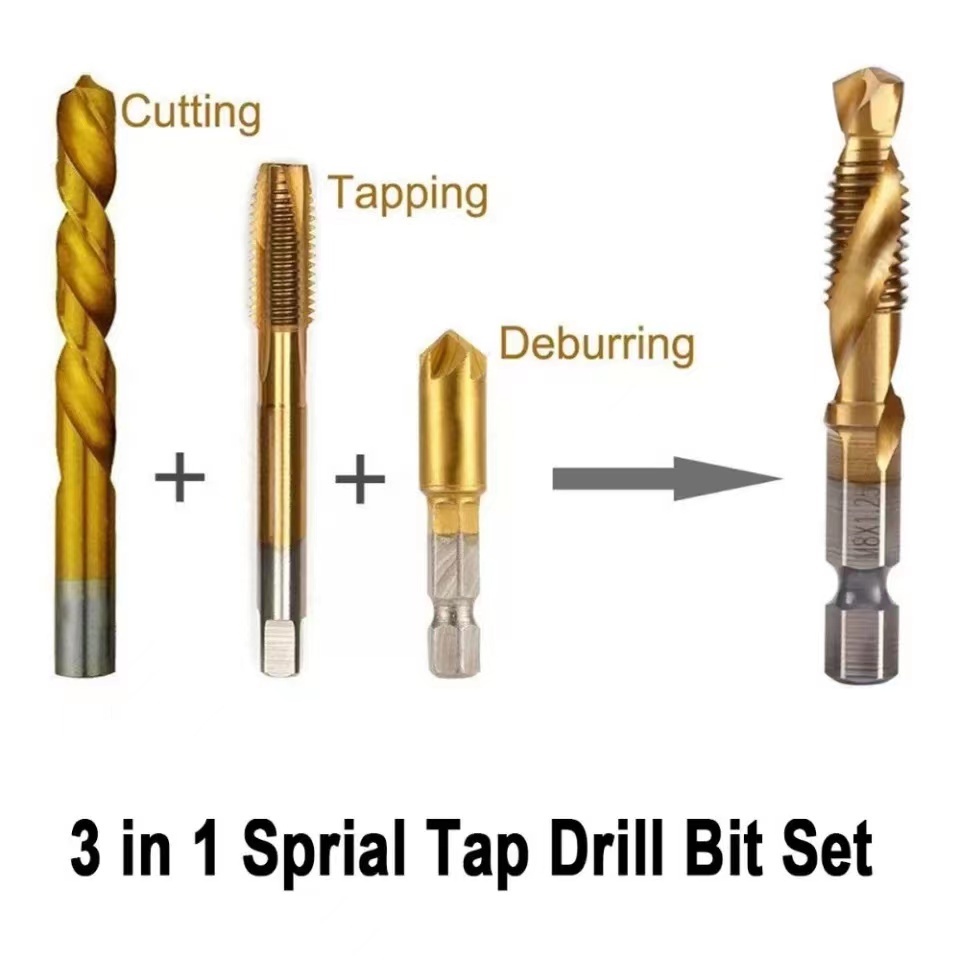 Jual Usefultools 6PCS Mata Bor Pembuat Ulir Drat Drill Tap Set Hex ...