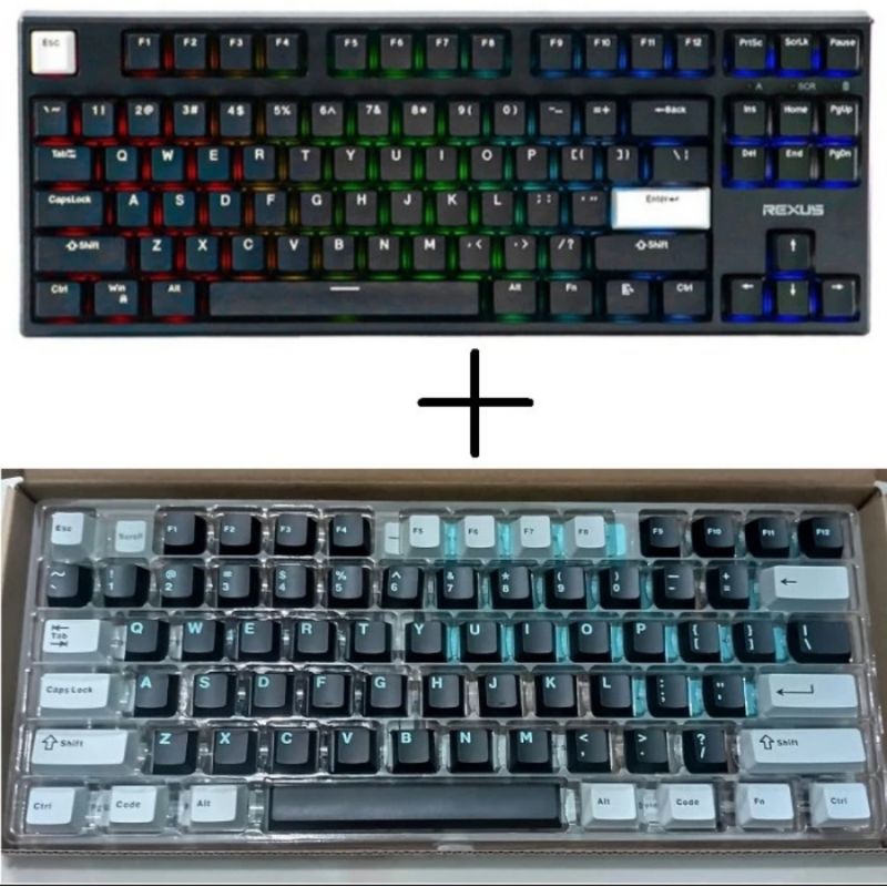 Jual Rexus Daiva 87 / D87 3in1 Wireless Mechanical Keyboard | Shopee ...