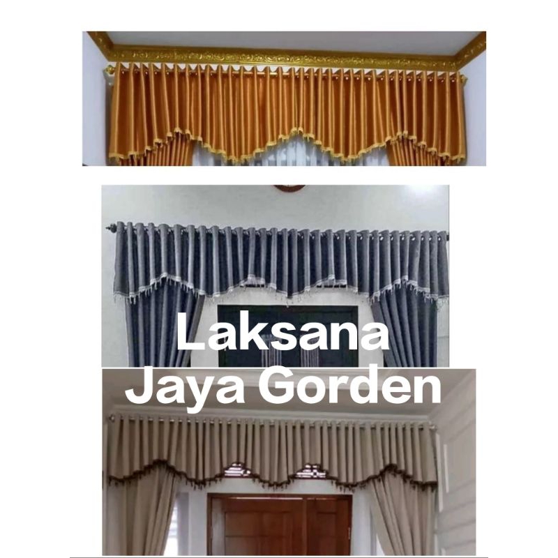Jual Poni Gorden Jendela Dan Pintu/Topi Gorden/Hordeng Ruang Tamu/Poni ...