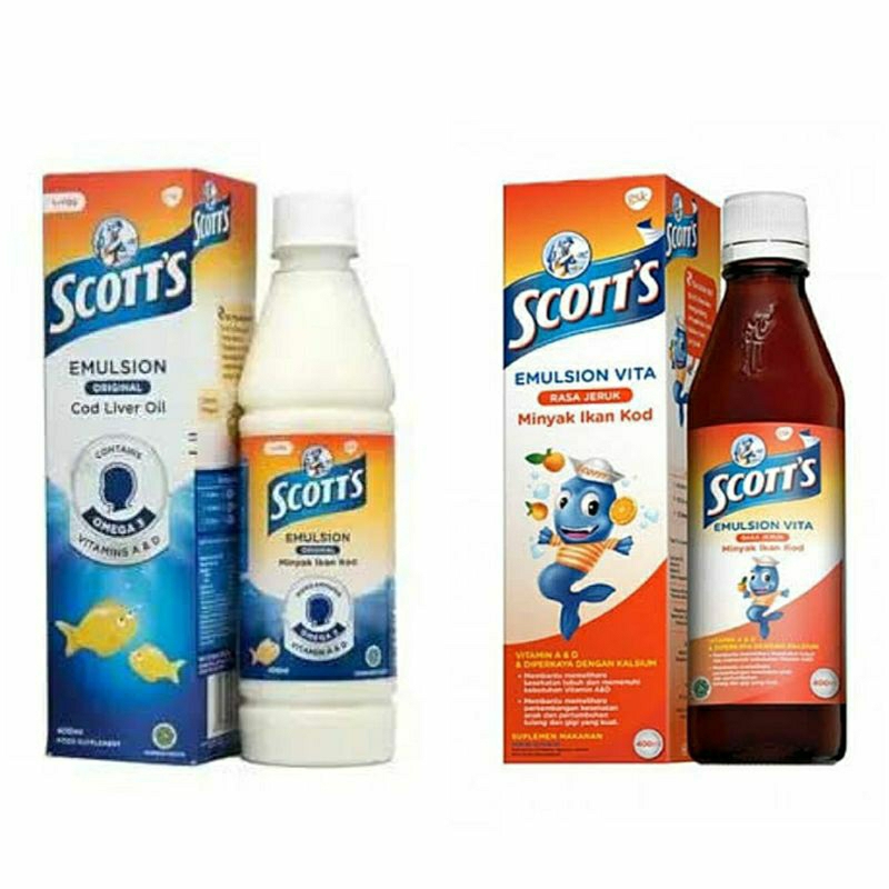 Jual Scott's - Emulsion Original || Orange Flavour- 200ml & 400ml ...