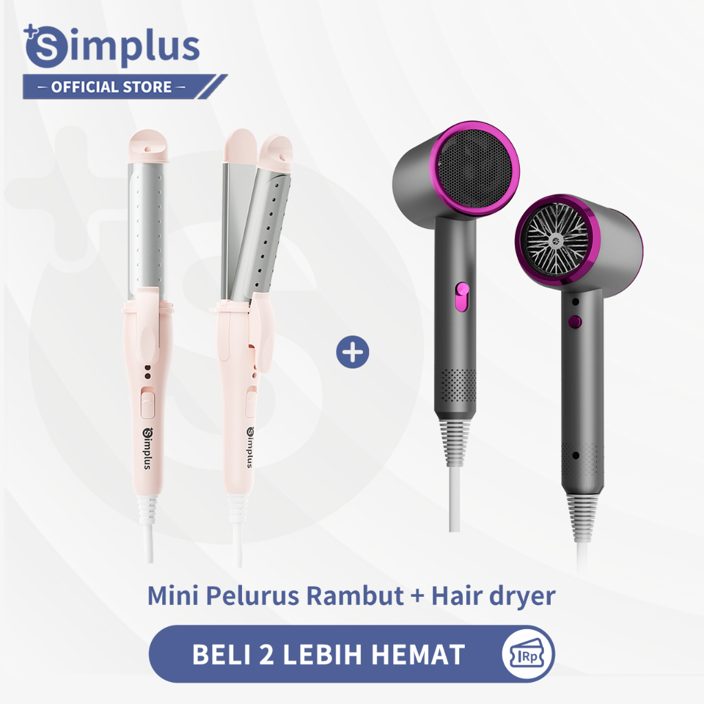 Jual Simplus Hair Dryer Low Watt Pengering Rambut & Catokan Pelurus ...