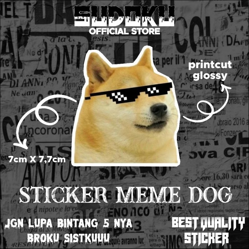 Jual STICKER STIKER PRINTING MEME DOGGY VIRAL LUCU|STICKER WIBU|STICKER ...