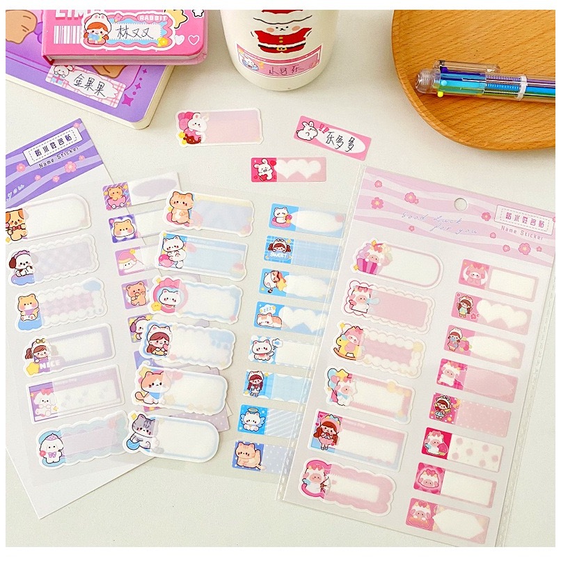Jual name label sticker tag sticker nama label tempel tulis | Shopee ...