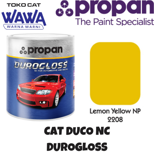 Jual cat duco nc durogloss propan lemon yellow np 2208 1kg | Shopee ...