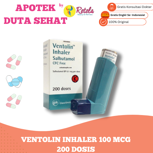 Jual Ventolin Inhaler 100 Mcg 200 Dosis | Shopee Indonesia