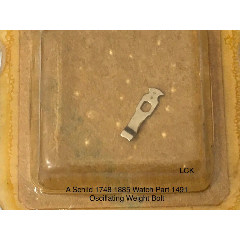 Jual A Schild 1748 1885 Watch Part 1491 Oscillating Weight Bolt / A ...