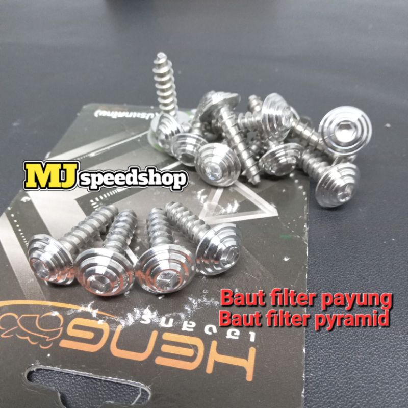 Jual baut Box FILTER probolt stainless model pyramid payung Matte ...