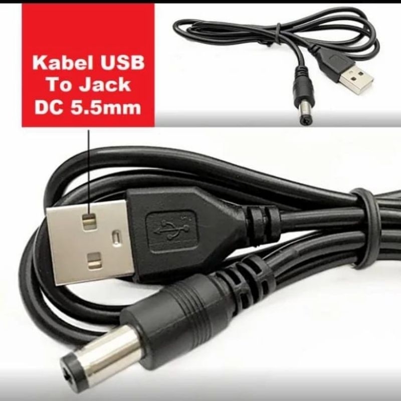 Jual Kabel Power USB Jack DC 5.5mm Kabel Charger | Shopee Indonesia