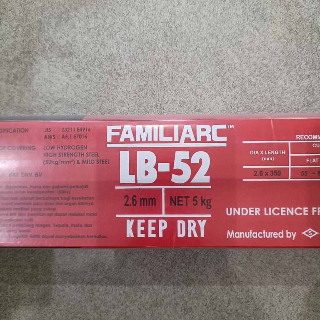 Jual Kawat Las LB-52 2.6mm E7016 KOBE LB52 2,6mm | Shopee Indonesia