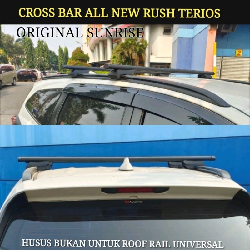 Jual CROSS BAR PALANG ROOFRAIL ALL NEW RUSH/TERIOS FORTUNER/ PAJERO ...